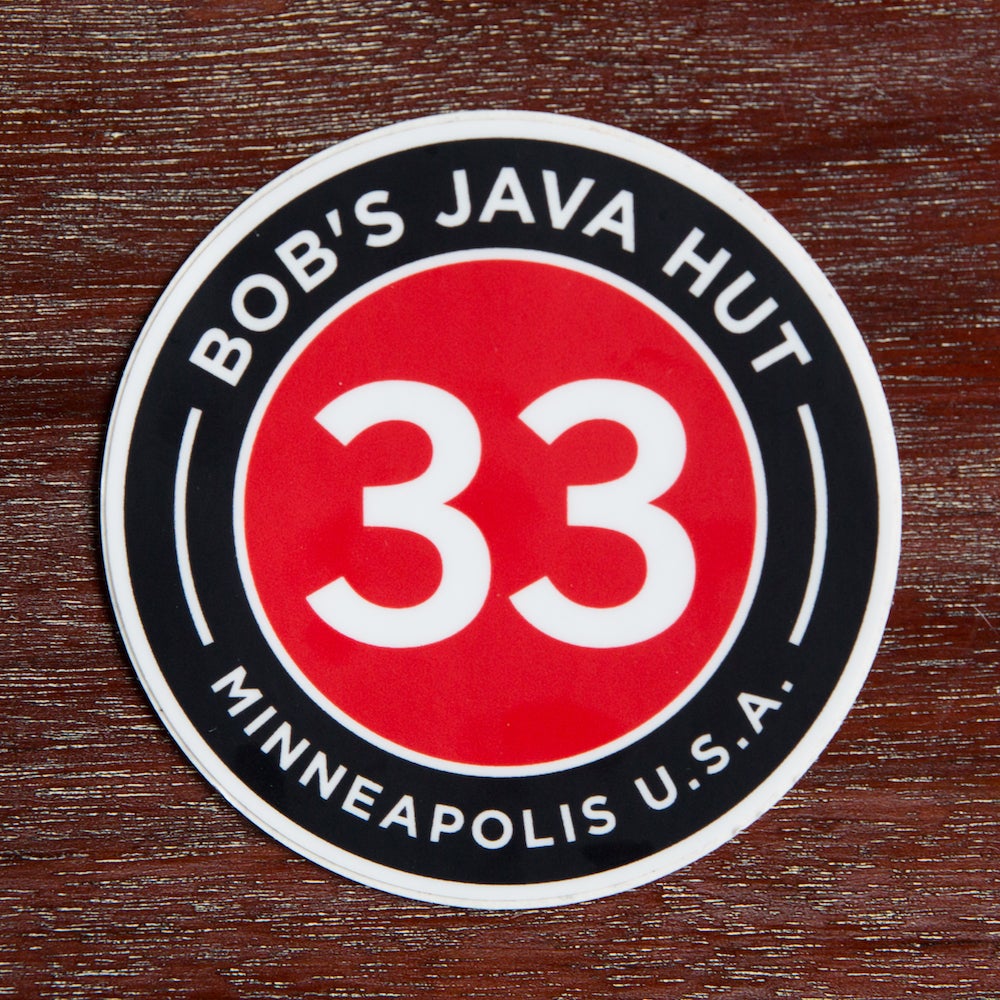 33 Sticker | Bob's Java Hut